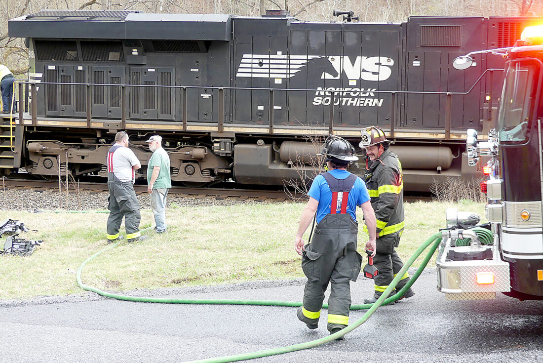 Fire breaks out on freight train | News, Sports, Jobs - Altoona Mirror